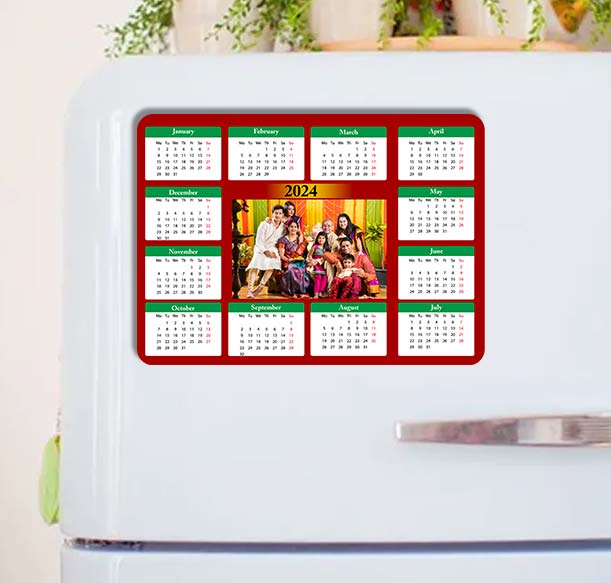 Customised Magnetic Calendar For Fridge @50% OFF-Photojaanic
